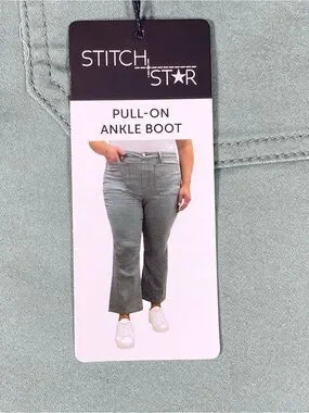 Stitch Star | Jeans | Stitch Star Pull On Ankle Boot Pants Womens Jrs X ...